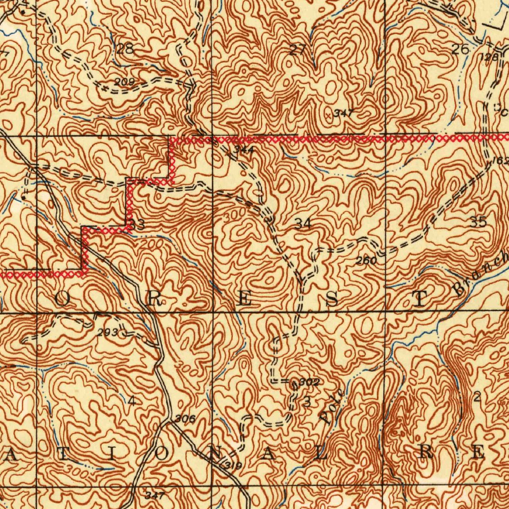 Provencal, LA (1945, 62500-Scale) Map by United States Geological ...