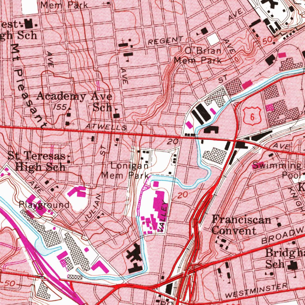 Providence, RI (1957, 24000-Scale) Map by United States Geological ...