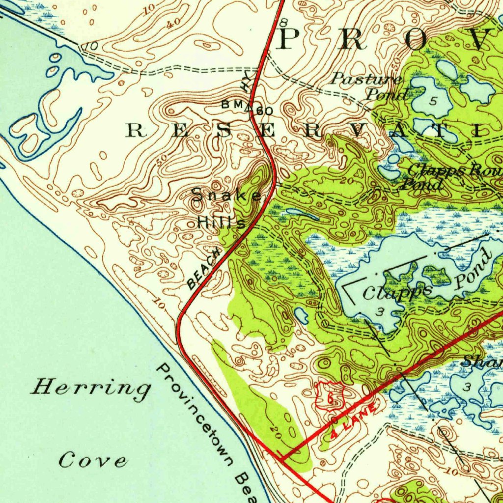 Provincetown, MA (1949, 31680-Scale) Map by United States Geological ...