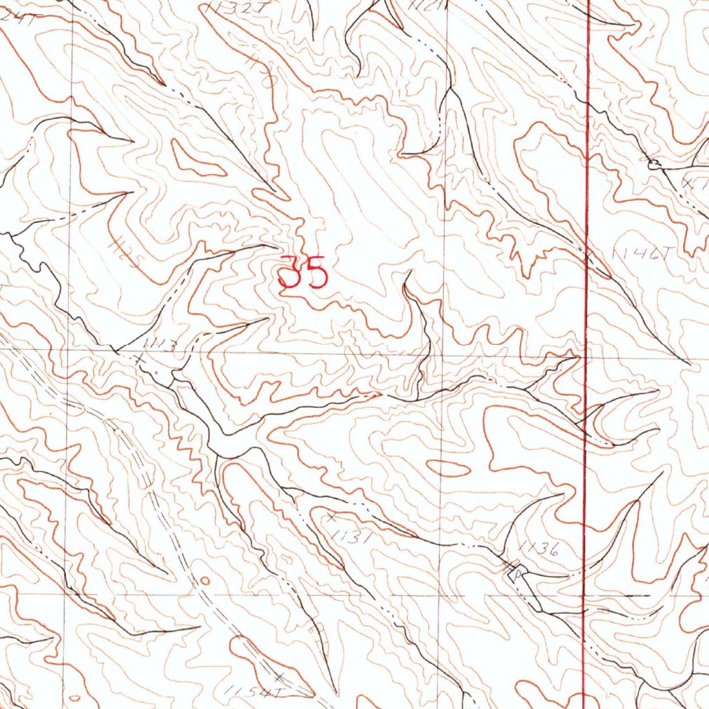 Provo, SD (1982, 25000-Scale) Map by United States Geological Survey ...
