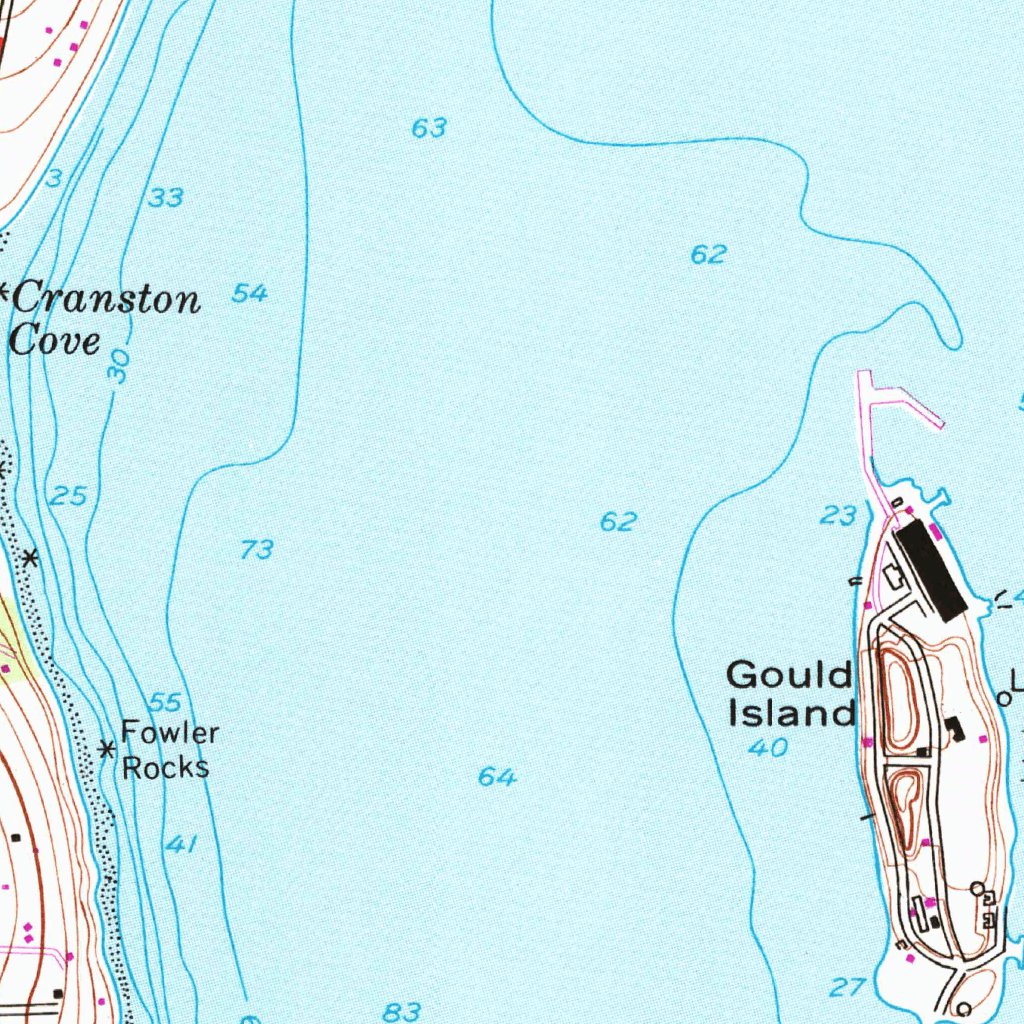Prudence Island, RI (1955, 24000-Scale) Map by United States Geological ...