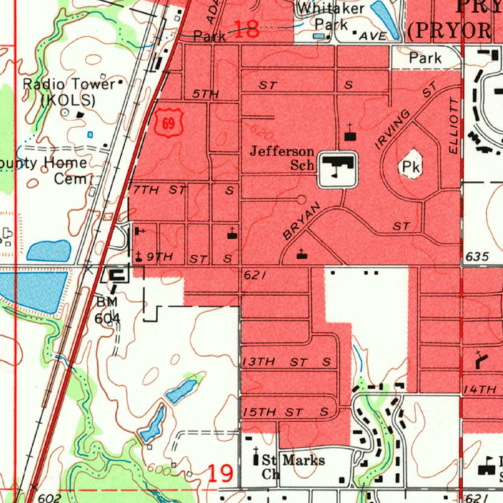 Pryor, OK (1970, 24000-Scale) Map by United States Geological Survey ...