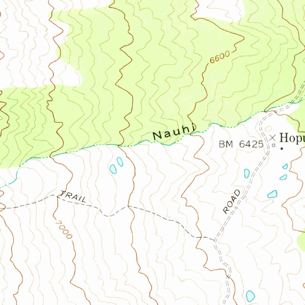 Puaakala, HI (1956, 24000-Scale) Map by United States Geological Survey ...