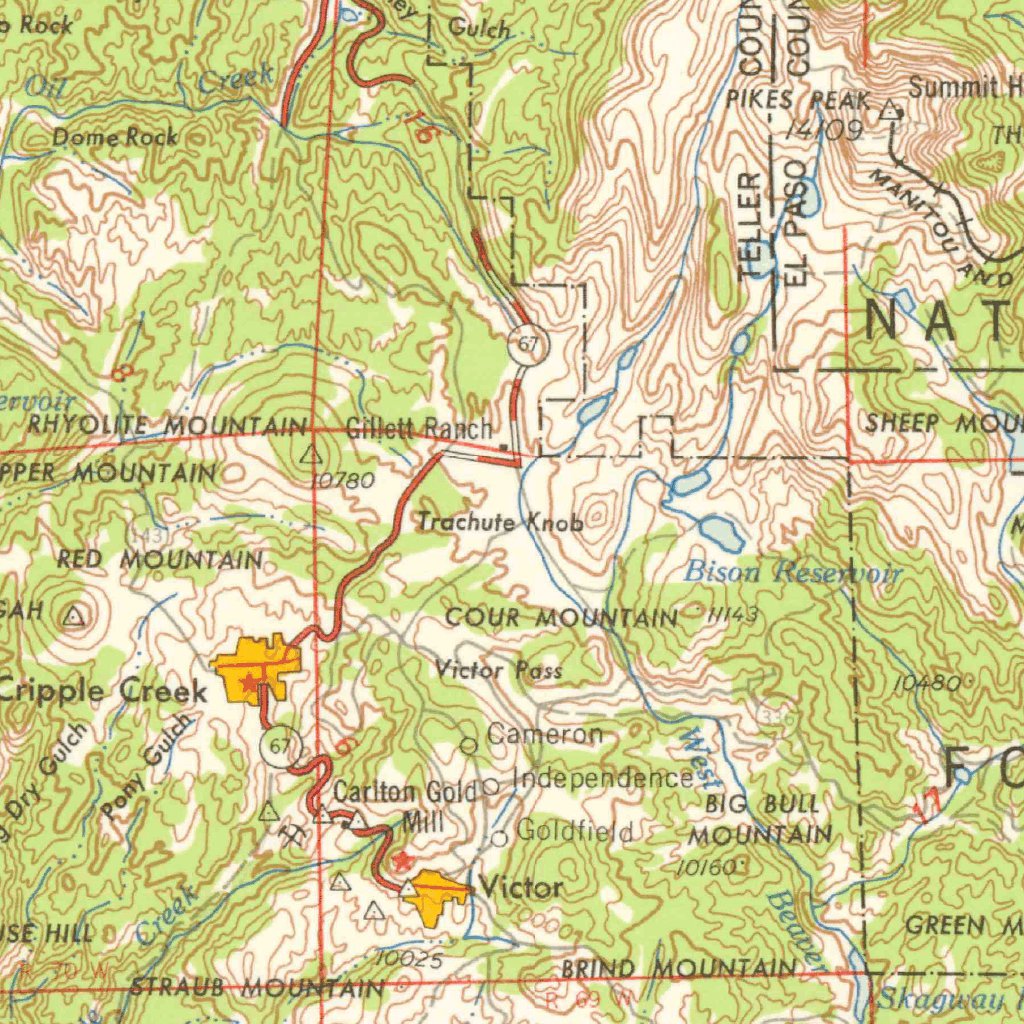 Pueblo, CO (1958, 250000-Scale) Map by United States Geological Survey ...