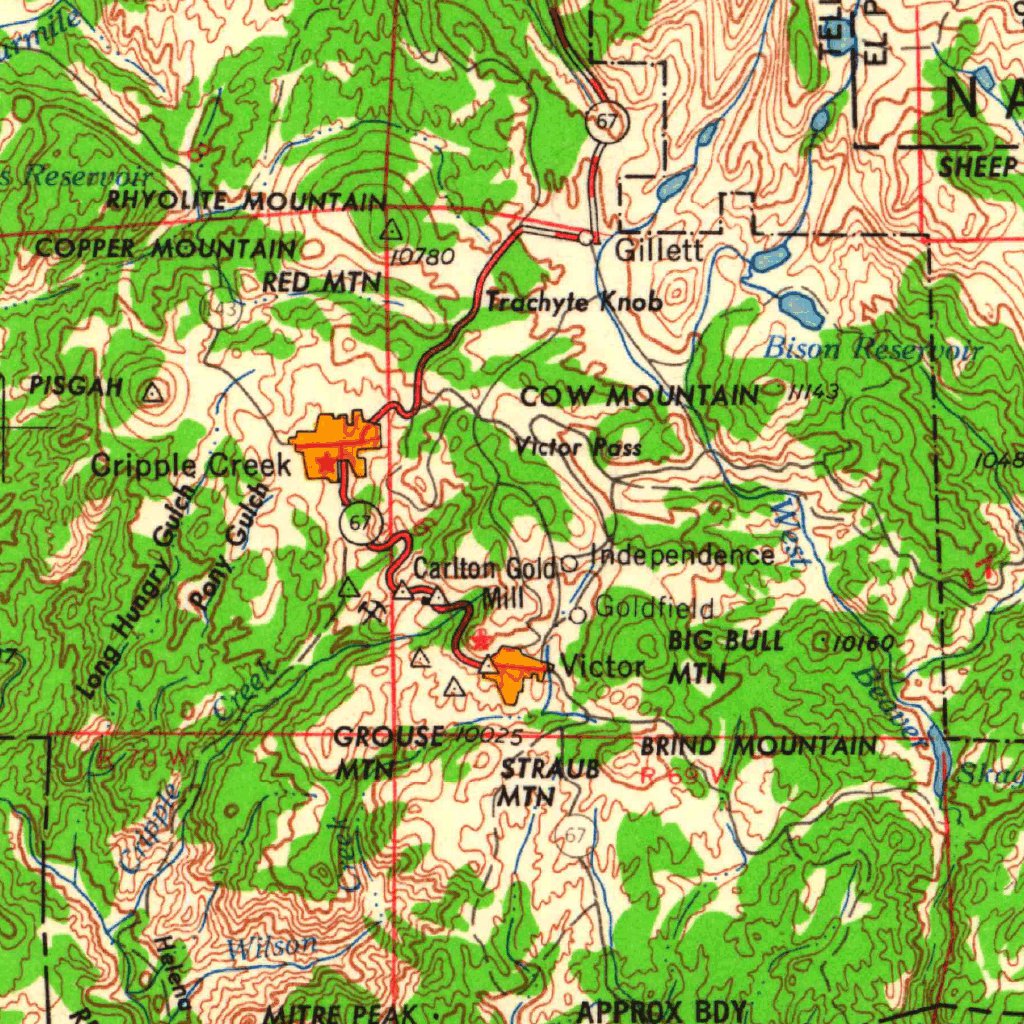 Pueblo, CO (1962, 250000-Scale) Map by United States Geological Survey ...