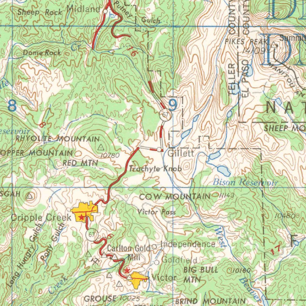 Pueblo, CO (1966, 250000-Scale) Map by United States Geological Survey ...