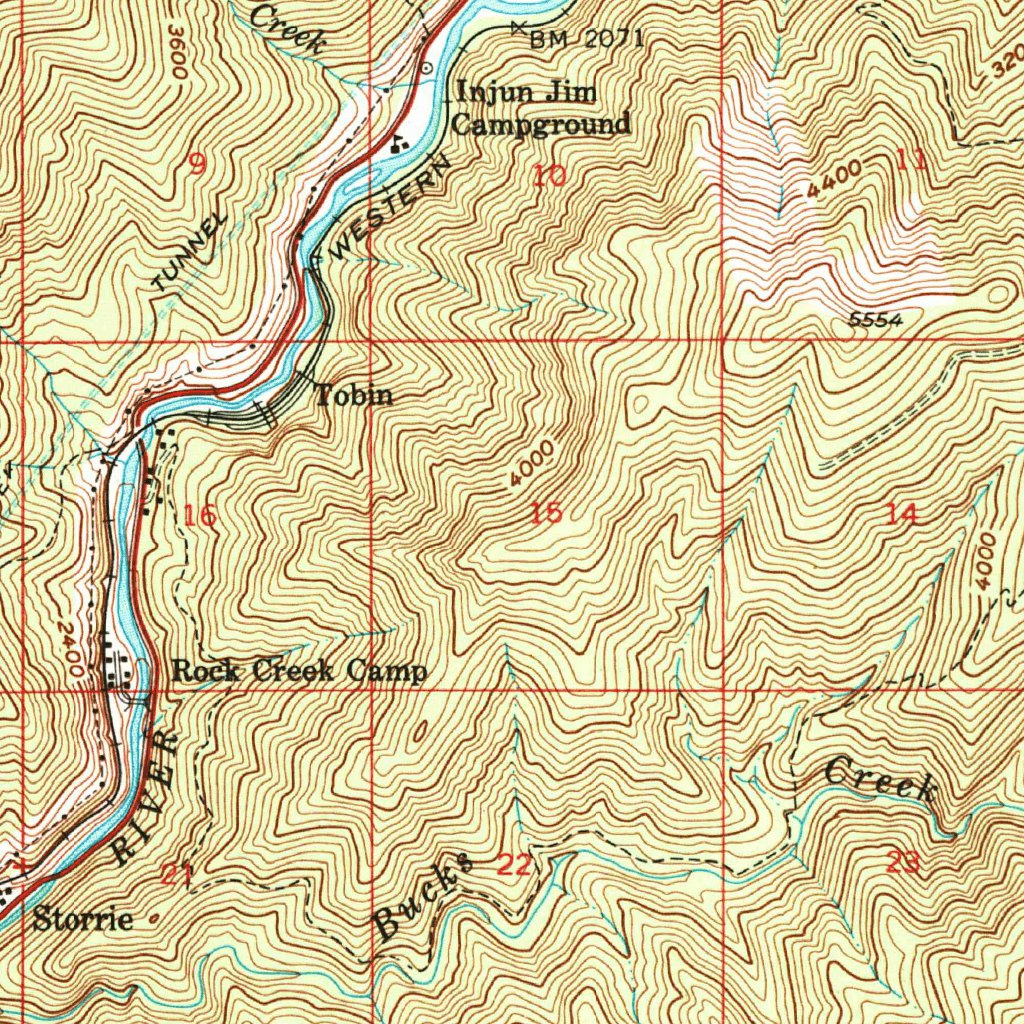 Pulga, CA (1957, 62500-Scale) Map by United States Geological Survey ...