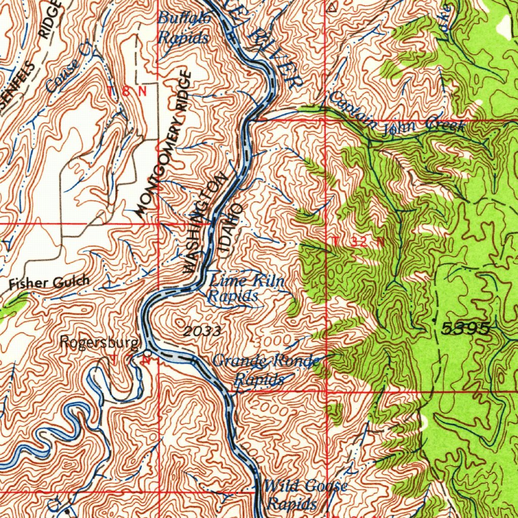 Pullman, WA-ID-OR (1958, 250000-Scale) Map by United States Geological ...