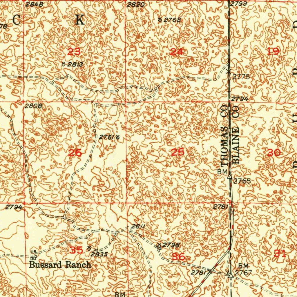 Purdum, NE (1951, 62500-Scale) Map by United States Geological Survey ...