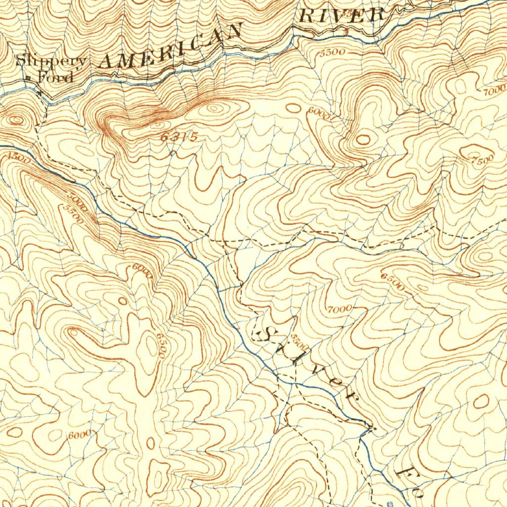 Pyramid Peak, CA-NV (1891, 125000-Scale) Map by United States ...