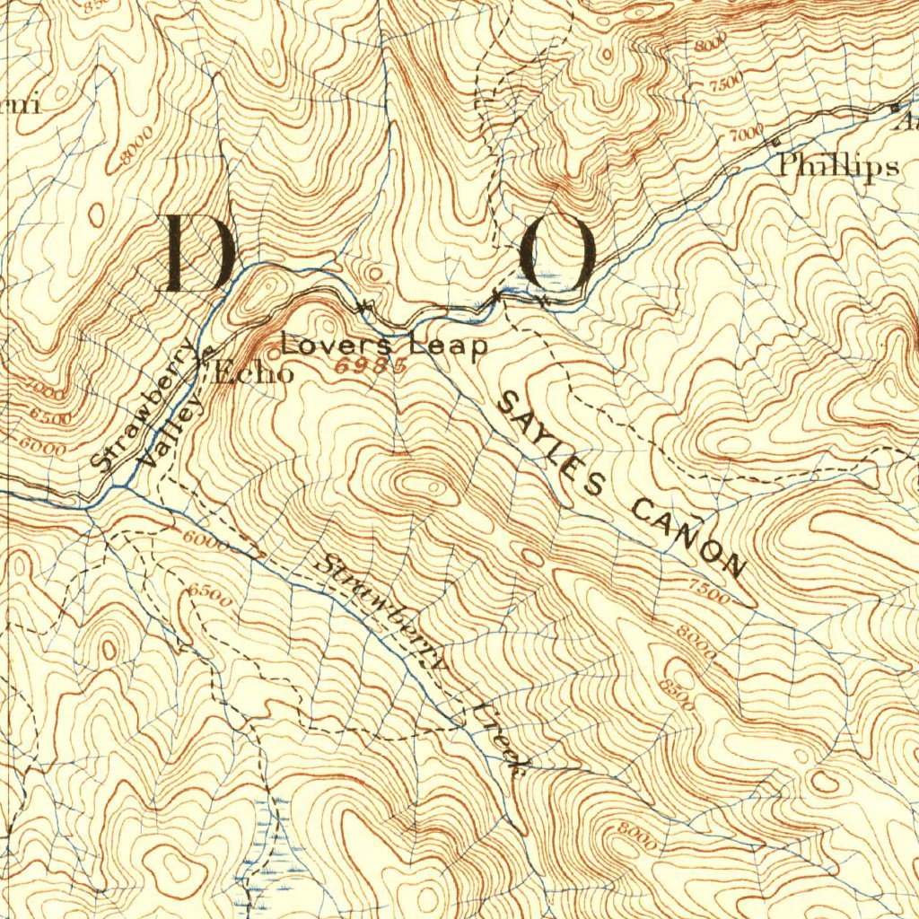 Pyramid Peak, CA-NV (1891, 125000-Scale) Map by United States ...