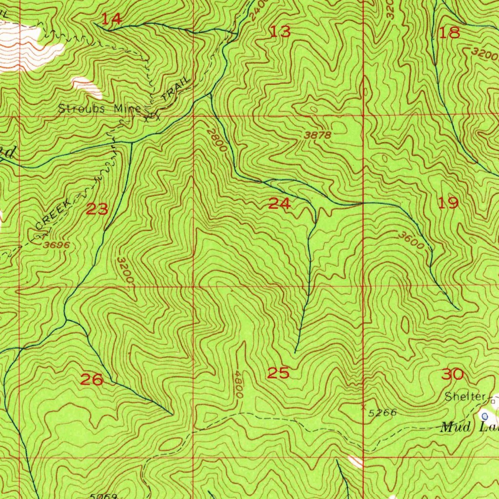 Quartz Mountain, OR (1955, 62500-Scale) Map by United States Geological ...