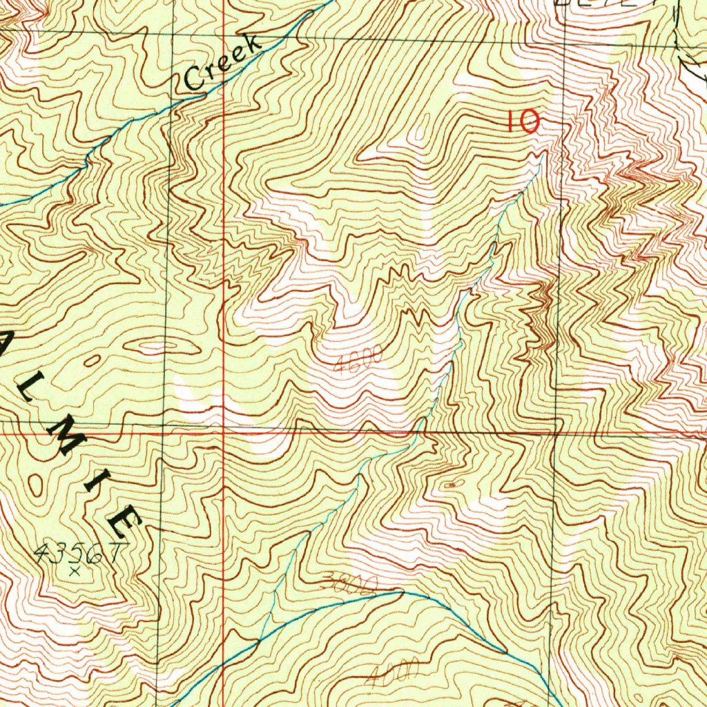 Quartz Mountain, WA (1989, 24000-Scale) Map by United States Geological ...