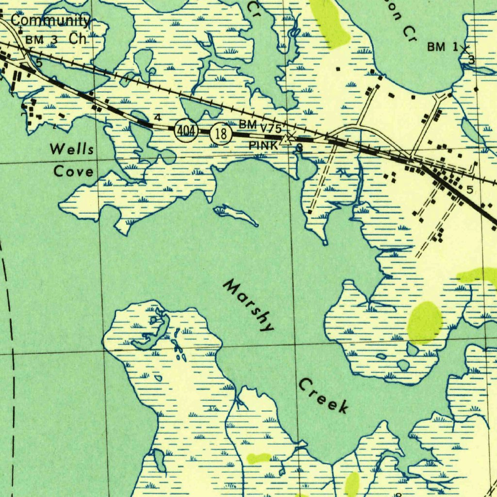 Queenstown, MD (1943, 31680-Scale) Map by United States Geological ...