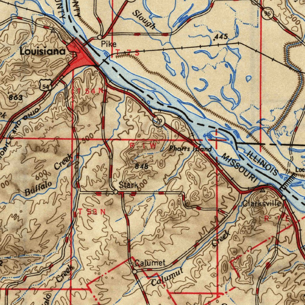 Quincy, IL-MO (1948, 250000-Scale) Map by United States Geological ...