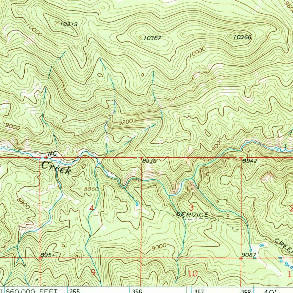 Rabbit Ears Peak, CO (1956, 62500-Scale) Map by United States ...