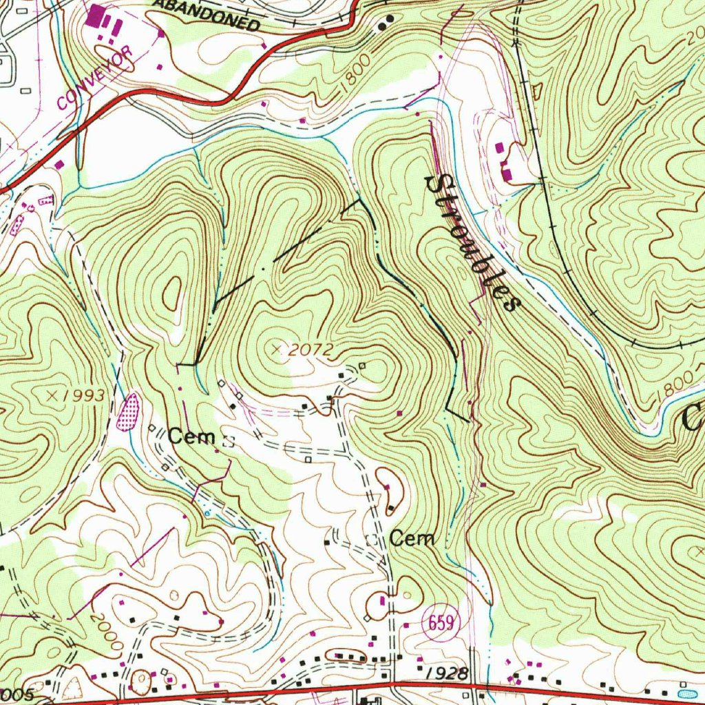 Radford North, VA (1965, 24000-Scale) Map by United States Geological ...