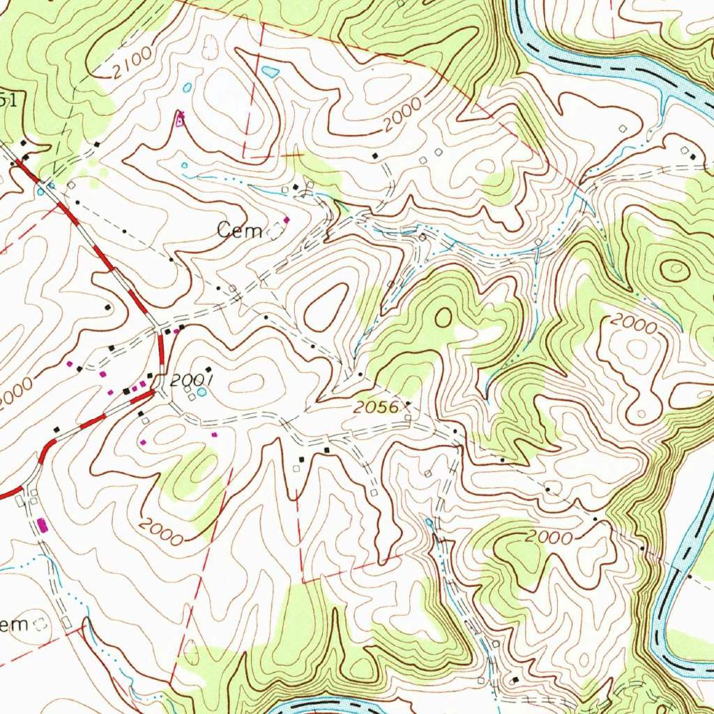 Radford South, VA (1965, 24000-Scale) Map by United States Geological ...