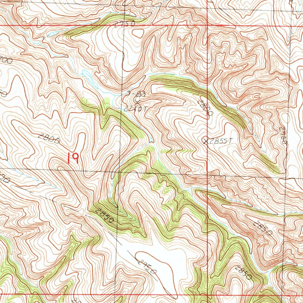 Rainy Creek, SD (1984, 24000-Scale) Map by United States Geological ...