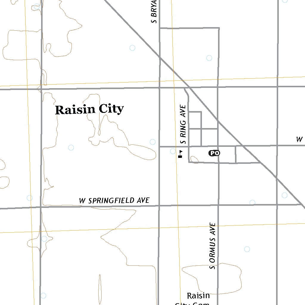 Raisin, CA (2021, 24000-Scale) Map by United States Geological Survey ...