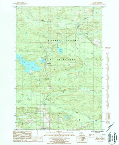 Ralph, MI (1986, 24000-Scale) Map by United States Geological Survey ...