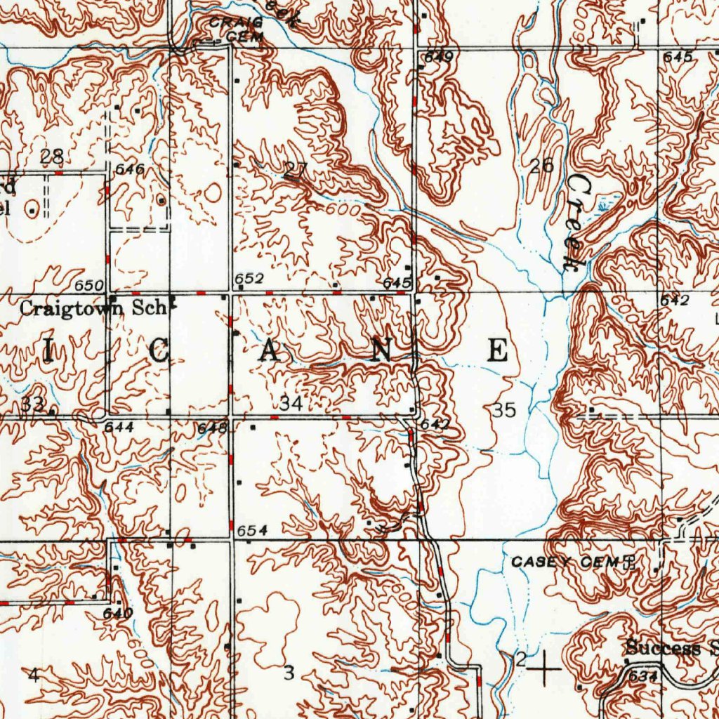 Ramsey, IL (1944, 62500-Scale) Map by United States Geological Survey ...