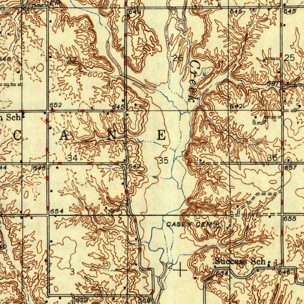 Ramsey, IL (1946, 62500-Scale) Map by United States Geological Survey ...