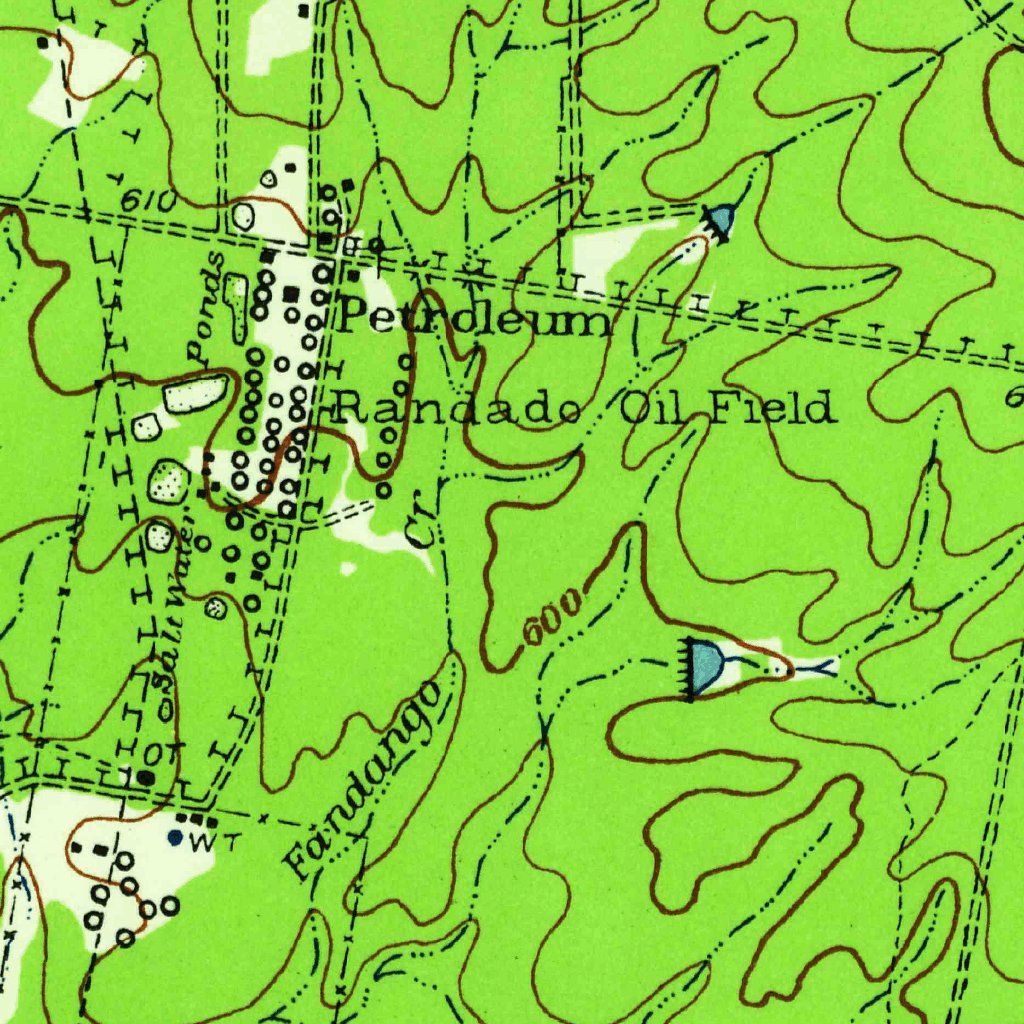Randado, TX (1939, 62500-Scale) Map by United States Geological Survey ...