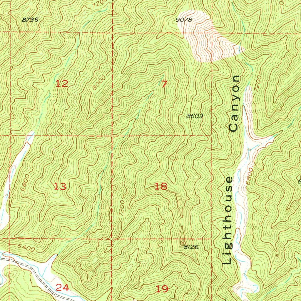 Range Creek, UT (1954, 62500-Scale) Map by United States Geological ...