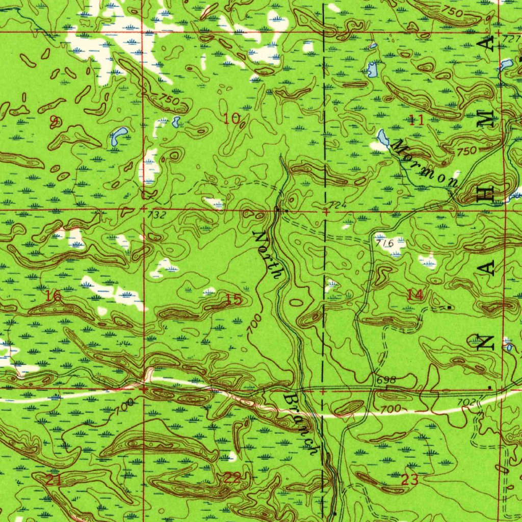 Rapid River, MI (1958, 62500-Scale) Map by United States Geological ...
