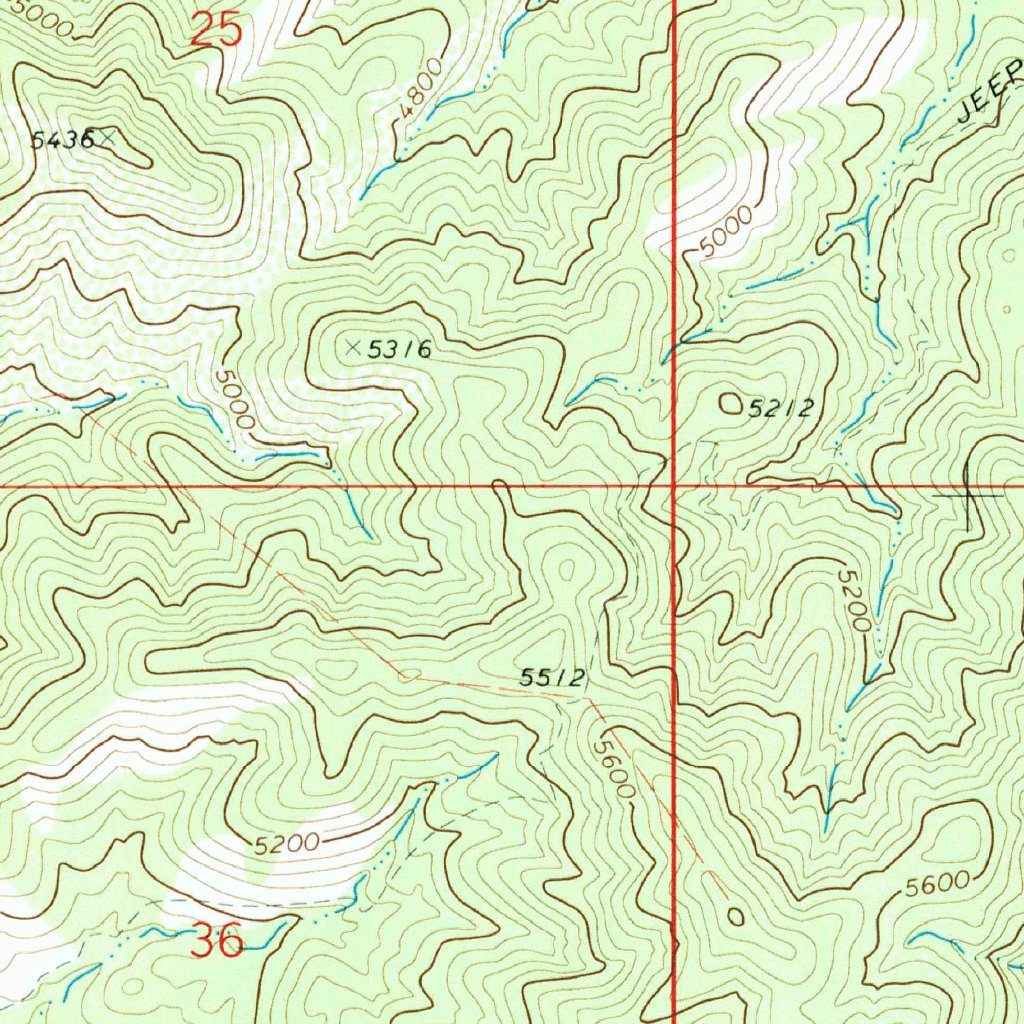 Rattlesnake Hill, AZ (1968, 24000-Scale) Map by United States ...