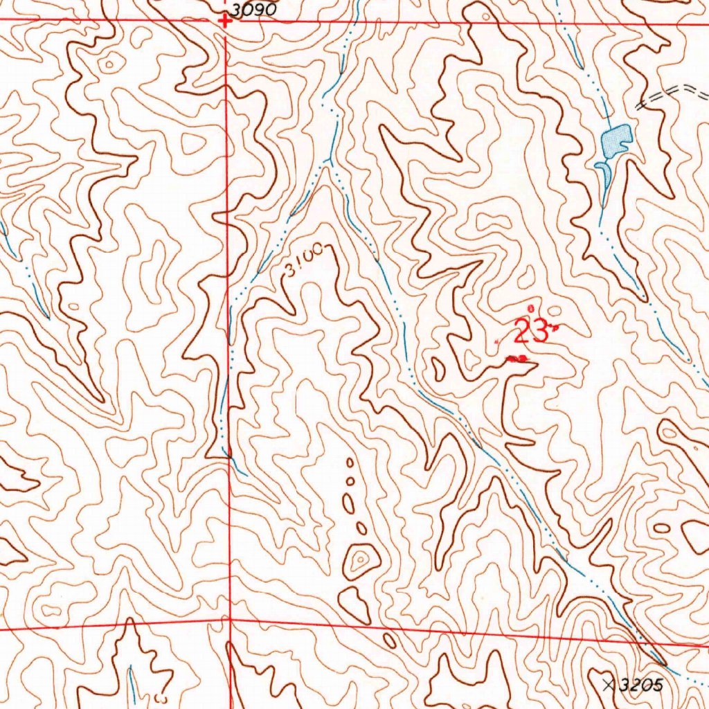 Rattlesnake Hill, MT (1973, 24000-Scale) Map by United States ...