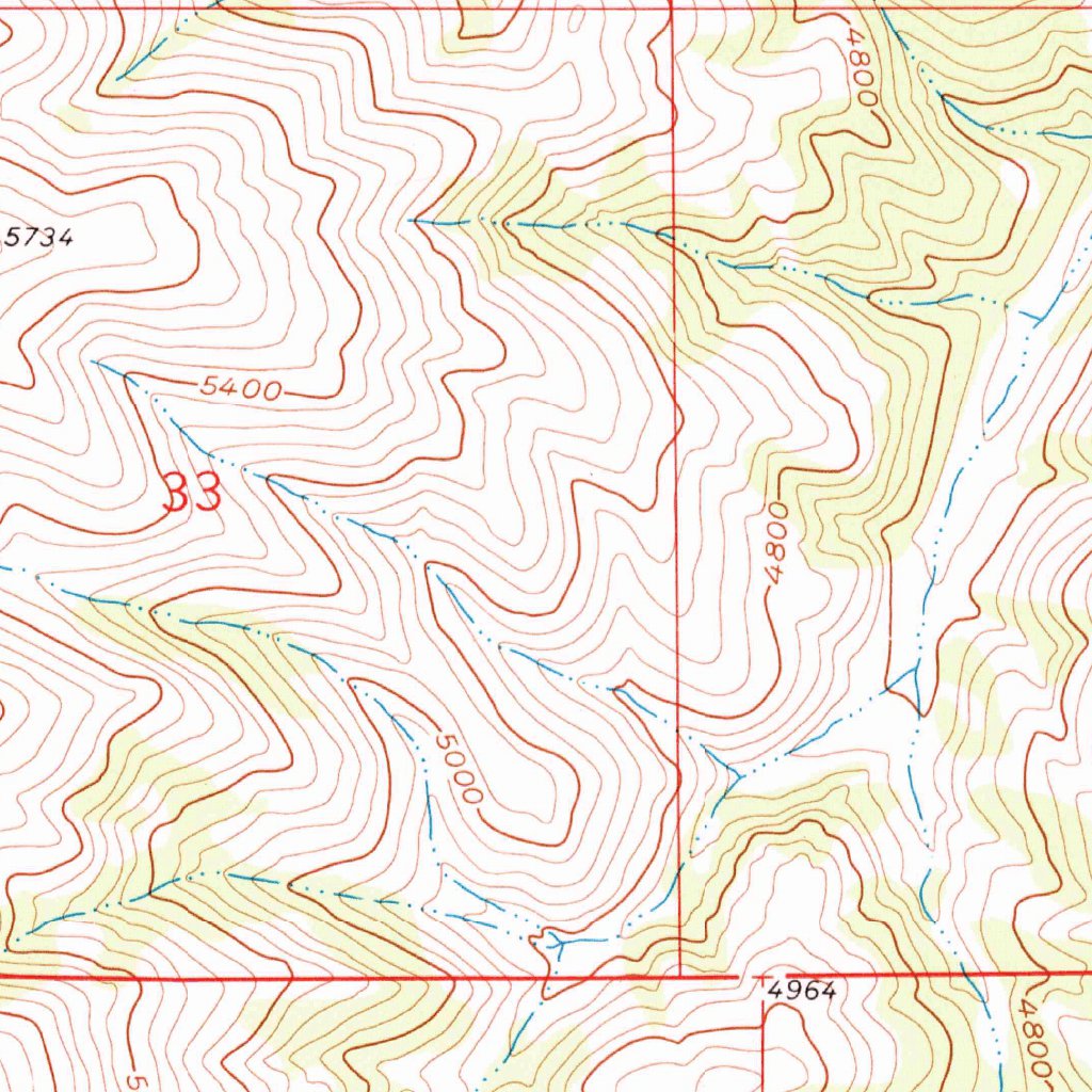 Rattlesnake Mountain, MT (1962, 24000-Scale) Map by United States ...