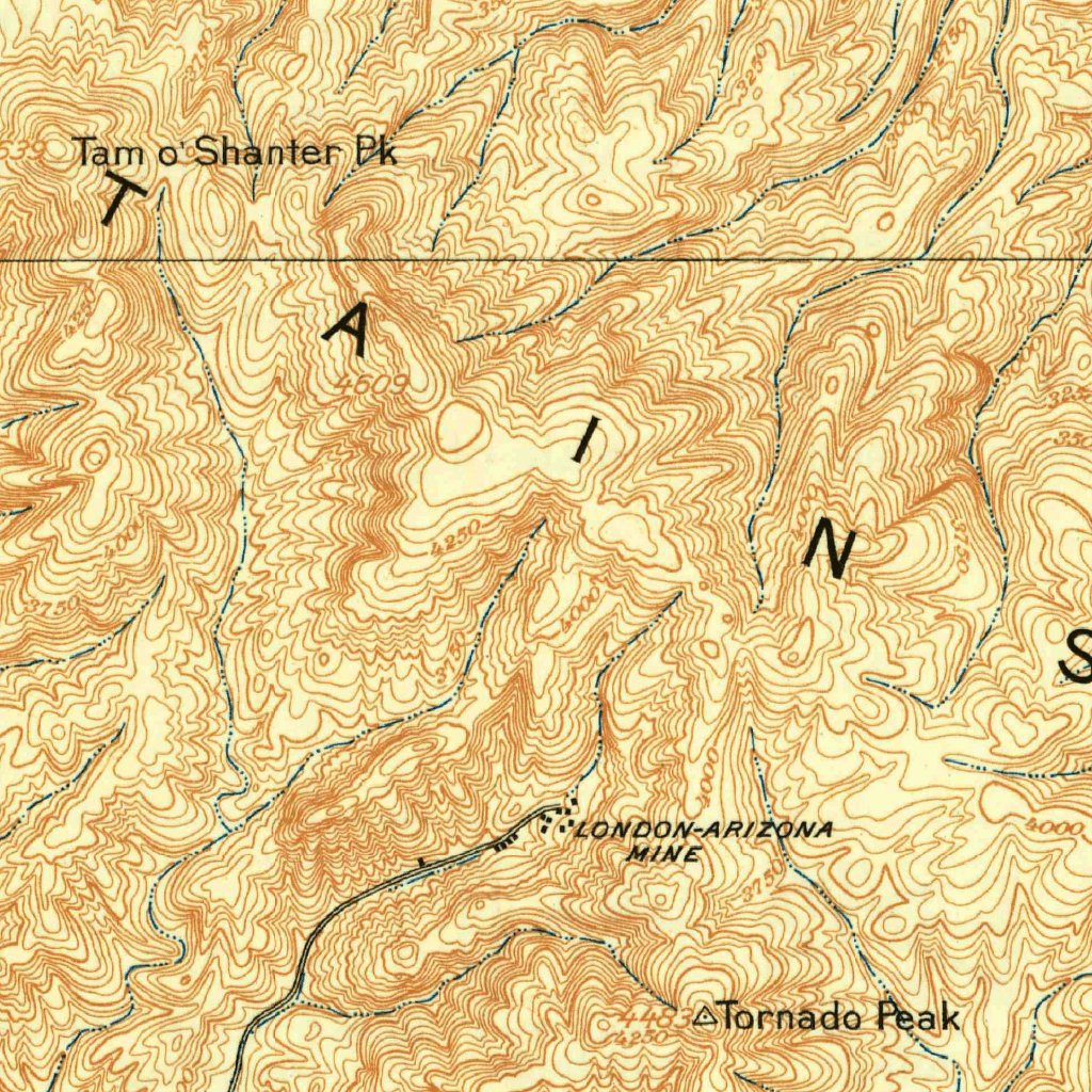 Ray, AZ (1910, 62500-Scale) Map by United States Geological Survey ...