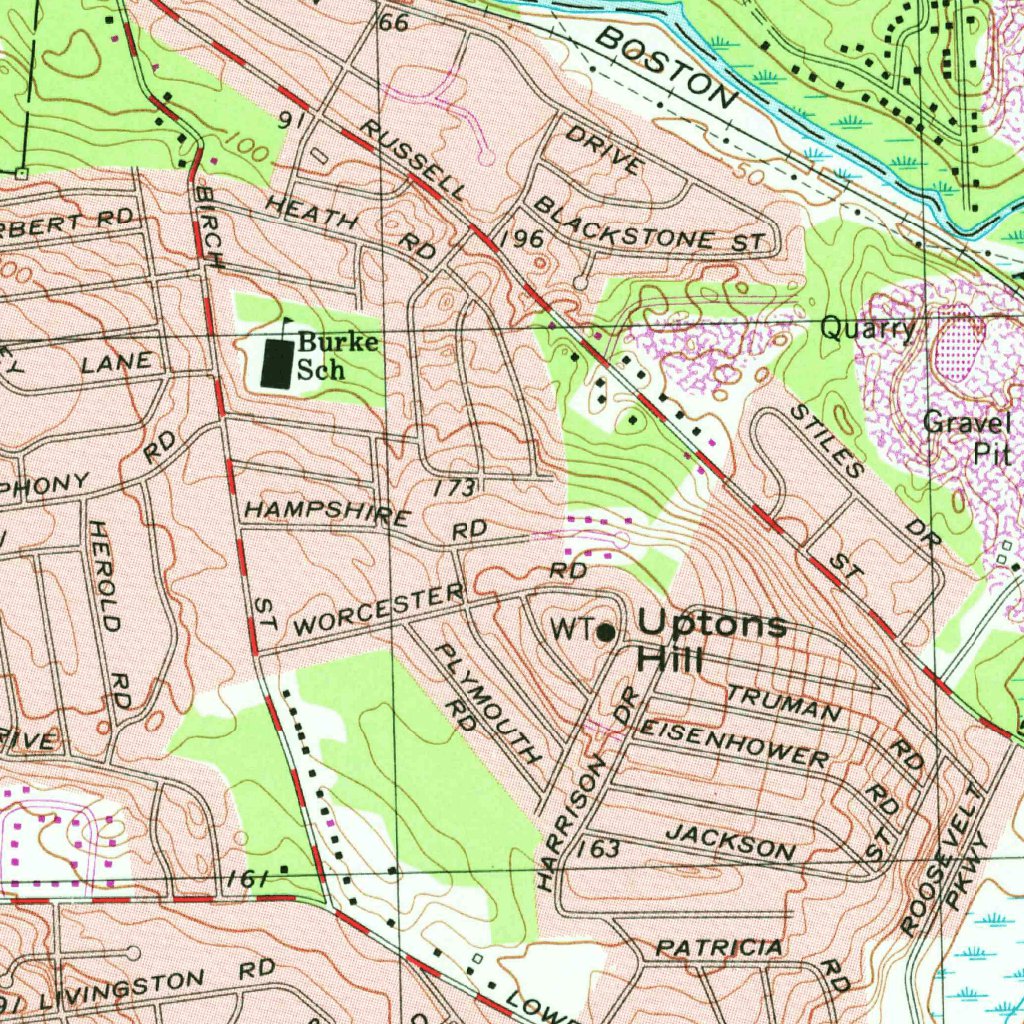 Reading, MA (1966, 25000-Scale) Map by United States Geological Survey ...