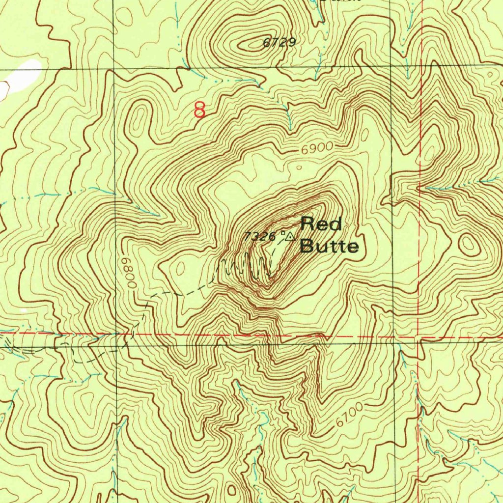 Red Butte, AZ (1979, 24000-Scale) Map by United States Geological ...
