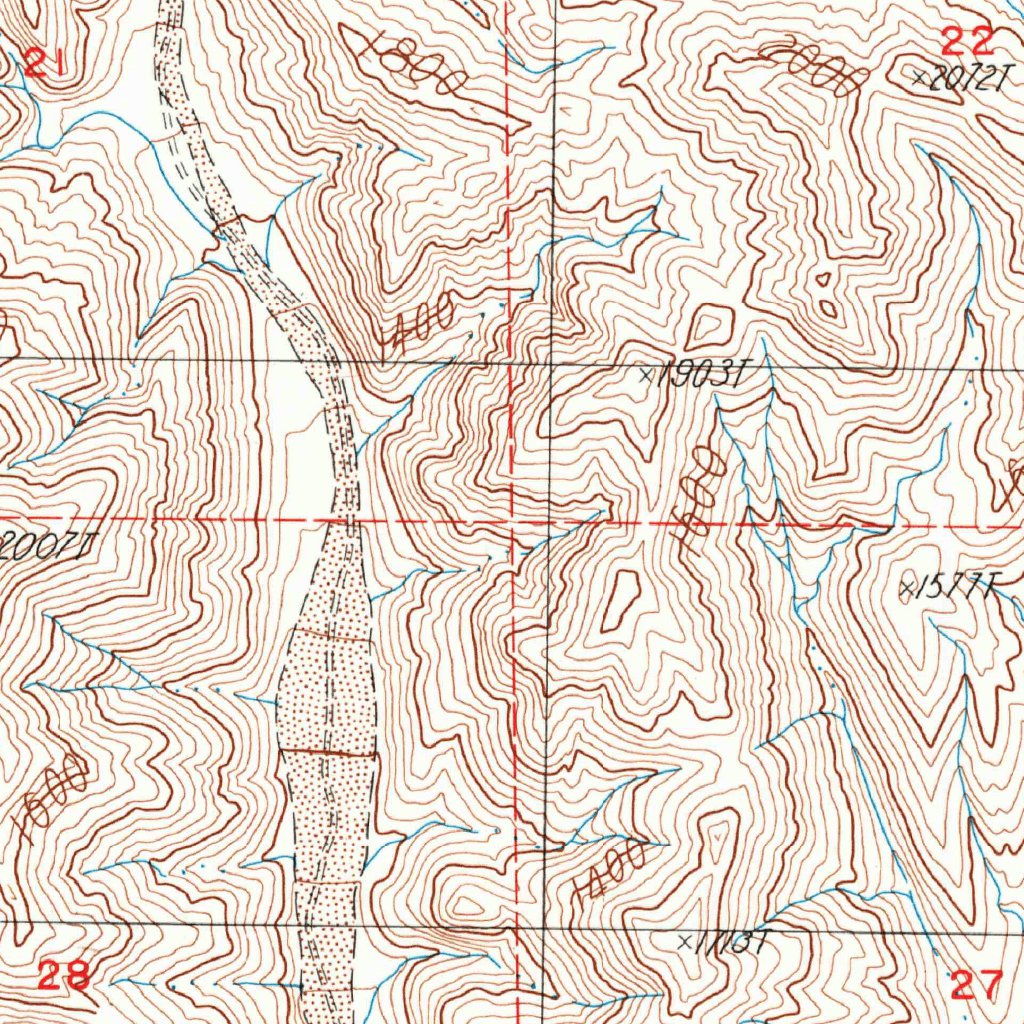 Red Canyon, CA (1986, 24000-Scale) Map by United States Geological ...
