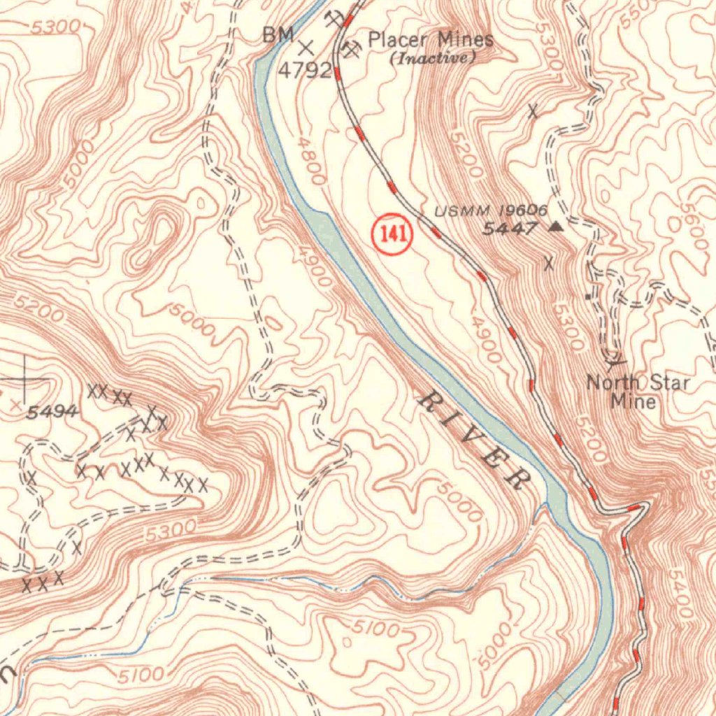 Red Canyon, CO (1949, 24000-Scale) Map by United States Geological ...