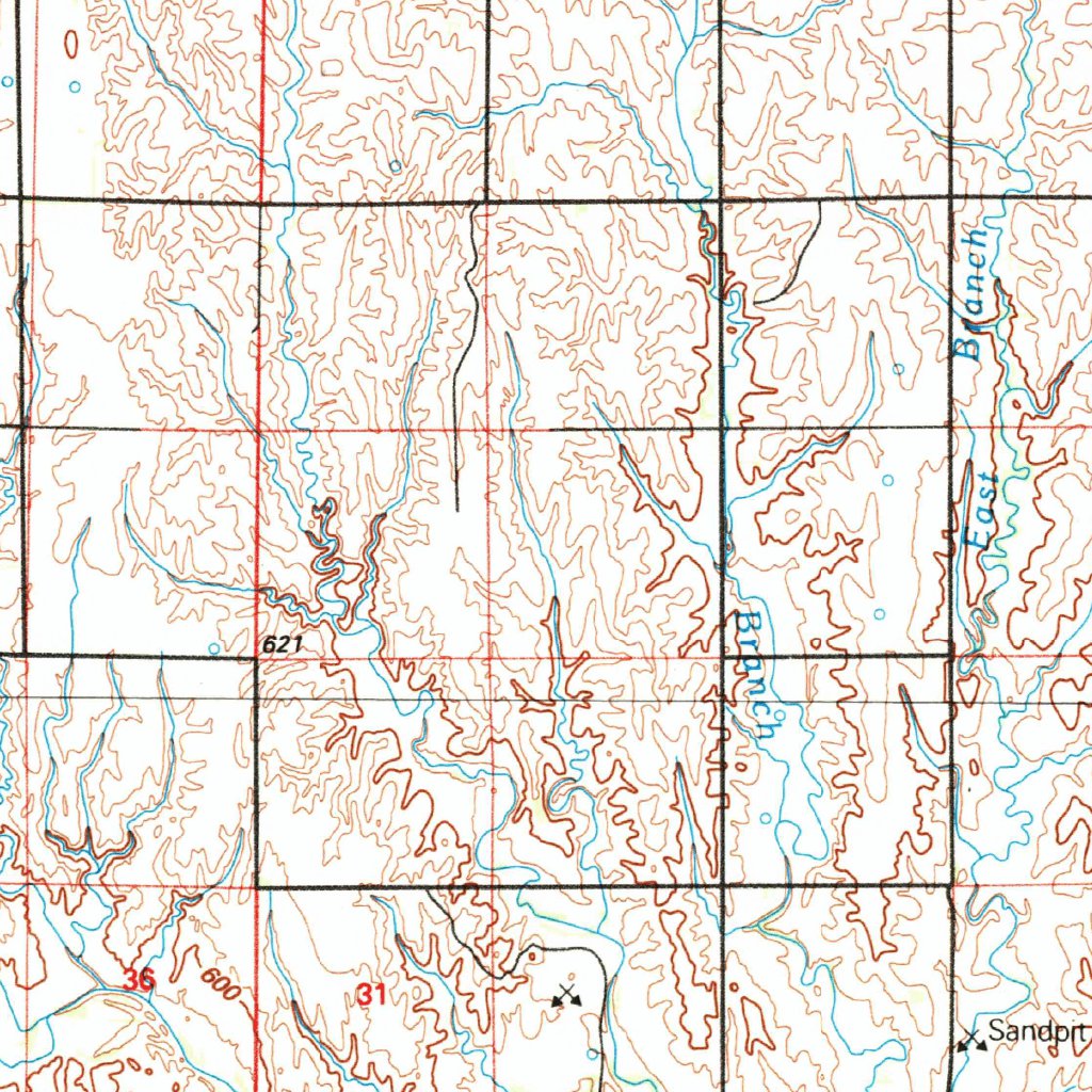 Red Cloud, NE-KS (1985, 100000-Scale) Map by United States Geological ...