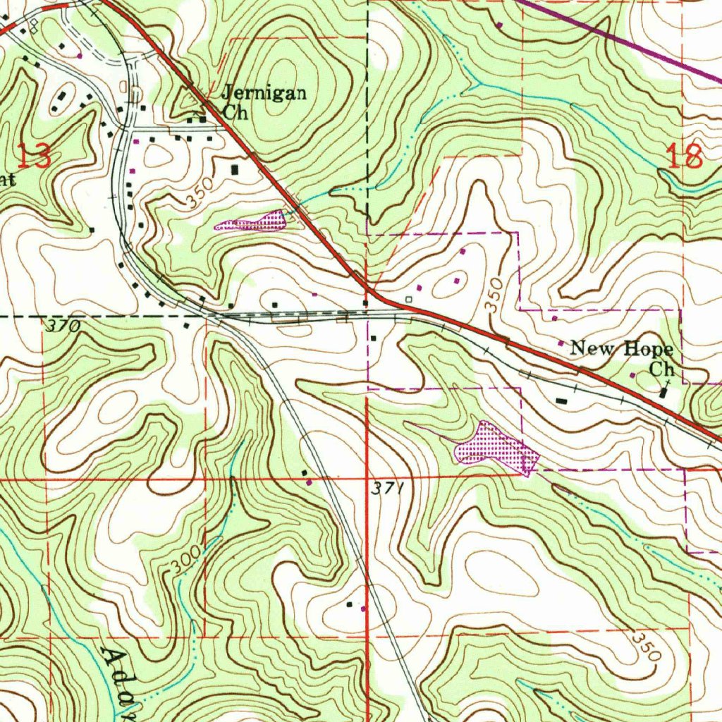 Red Level, AL (1971, 24000-Scale) Map by United States Geological ...