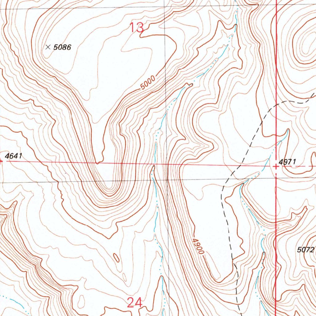 Red Lookout Butte, OR (1981, 24000-Scale) Map by United States ...