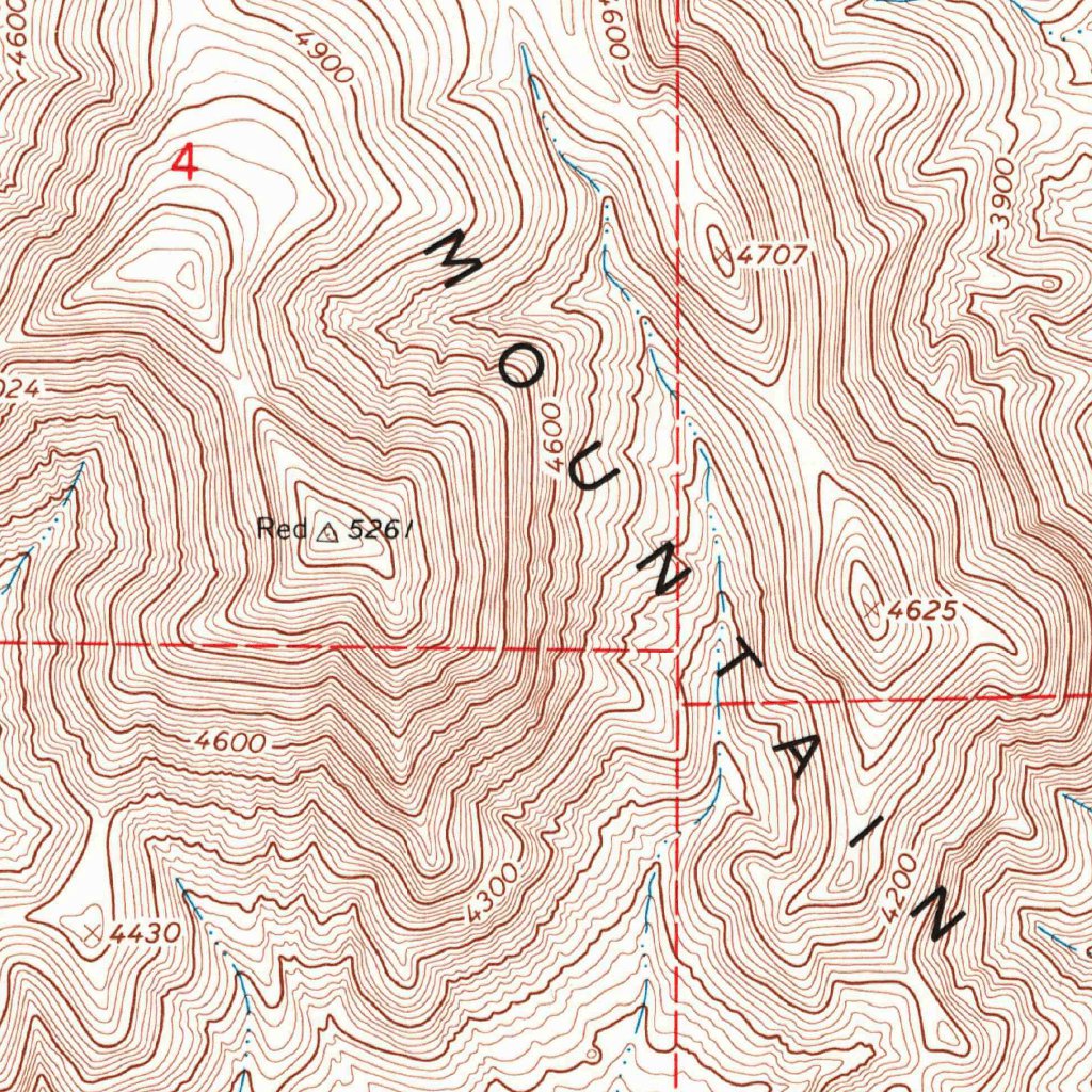 Red Mountain, CA (1967, 24000-Scale) Map by United States Geological ...