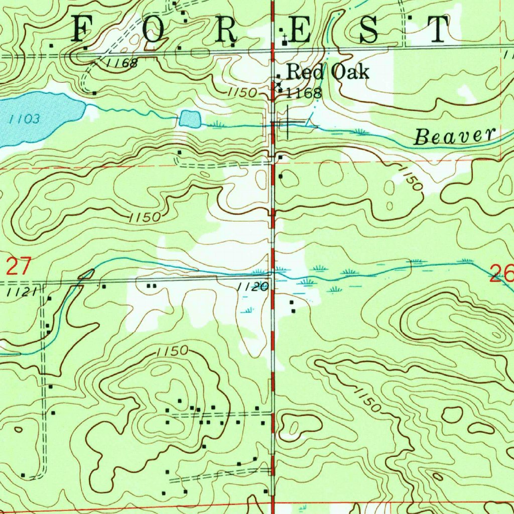 Red Oak, MI (1963, 24000-Scale) Map by United States Geological Survey ...