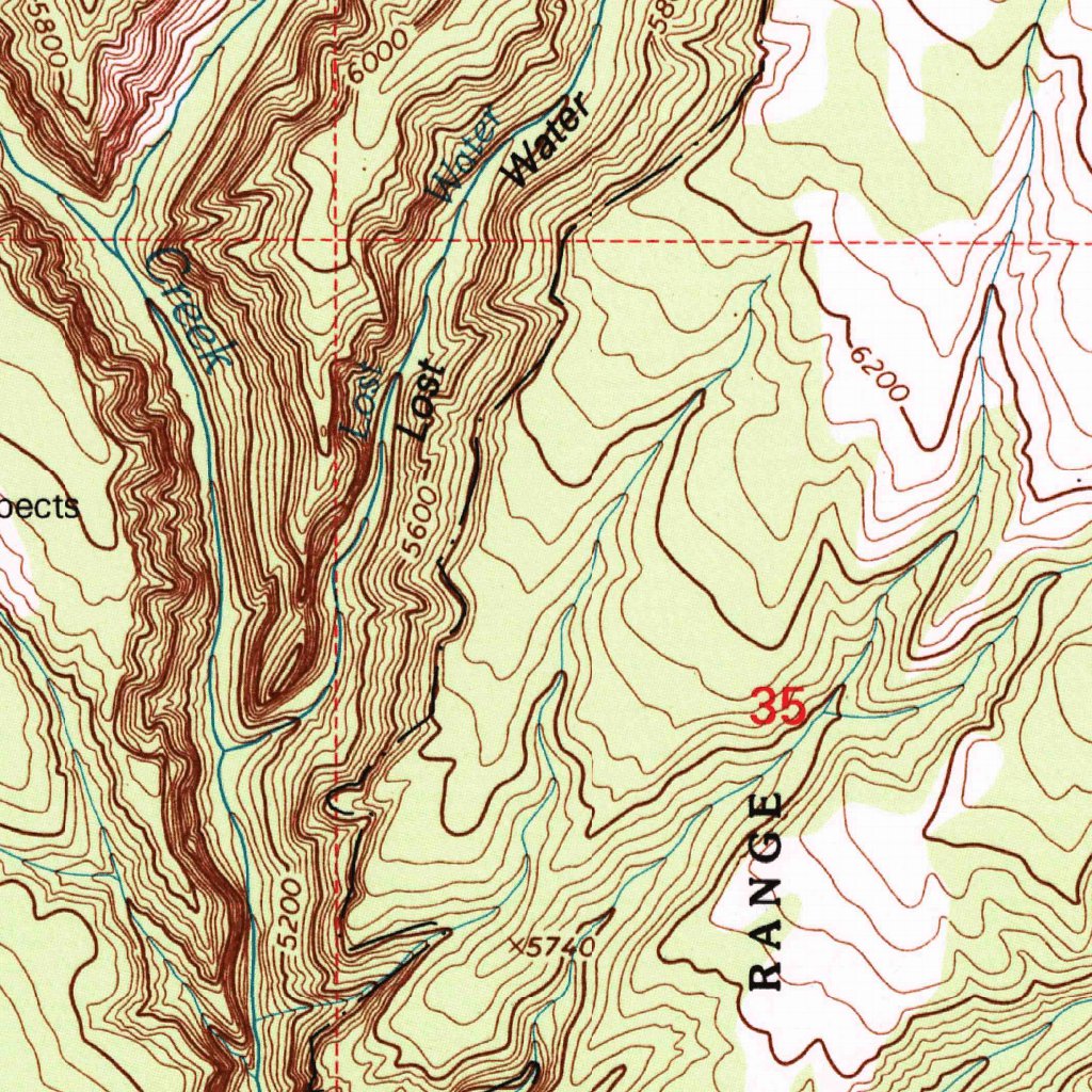 Red Pryor Mountain, MT-WY (1996, 24000-Scale) Map by United States ...
