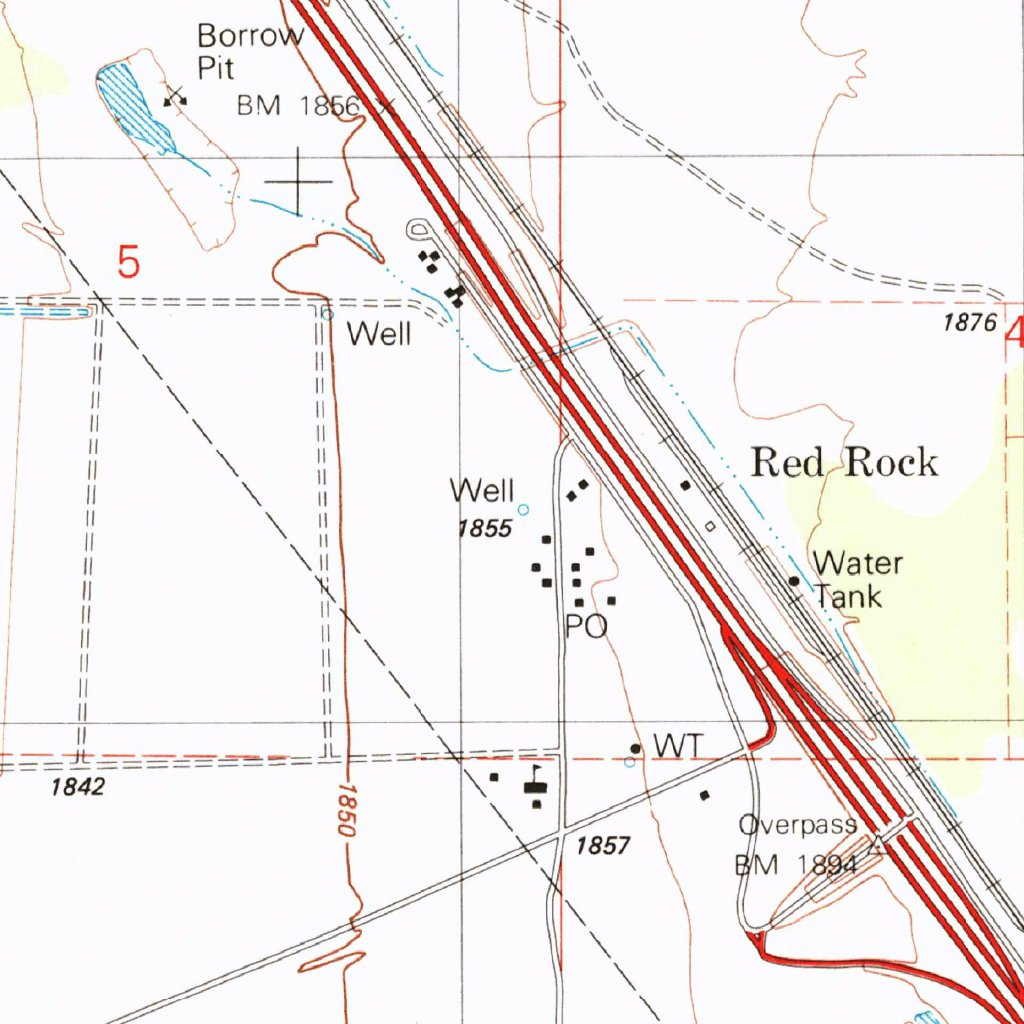 Red Rock, AZ (1980, 24000-Scale) Map by United States Geological Survey ...