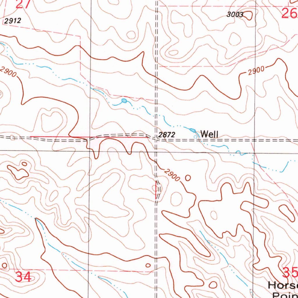 Red Top Butte, MT (1982, 24000-Scale) Map by United States Geological ...