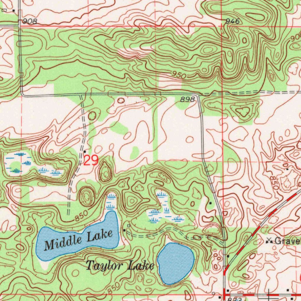 Redgranite, WI (1961, 24000-Scale) Map by United States Geological ...