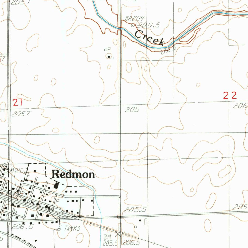 Redmon, IL (1982, 24000-Scale) Map by United States Geological Survey ...