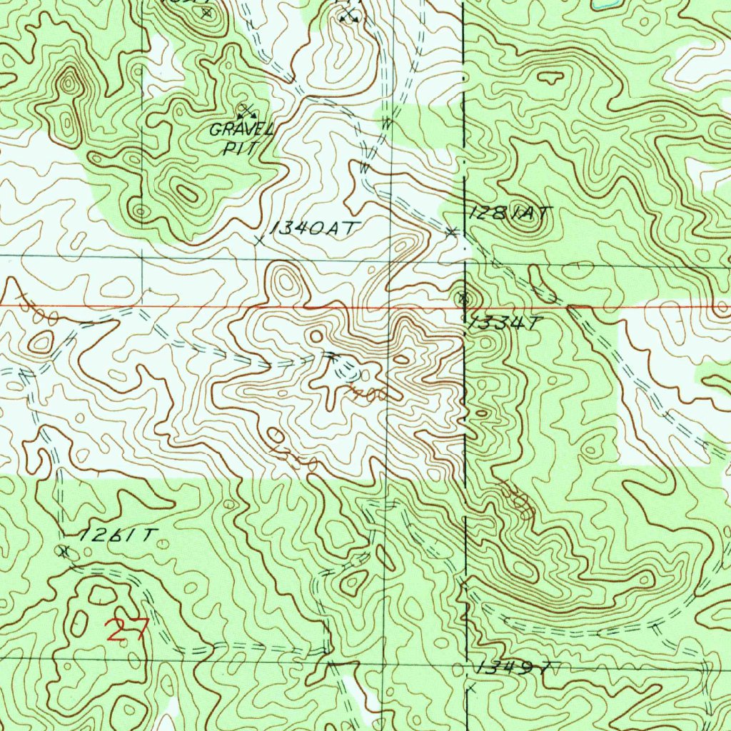 Reed City North, MI (1987, 24000-Scale) Map by United States Geological ...