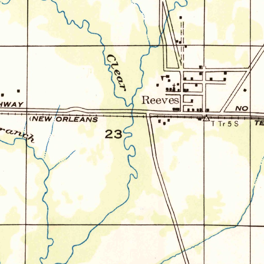 Reeves, LA (1947, 31680-Scale) Map by United States Geological Survey ...